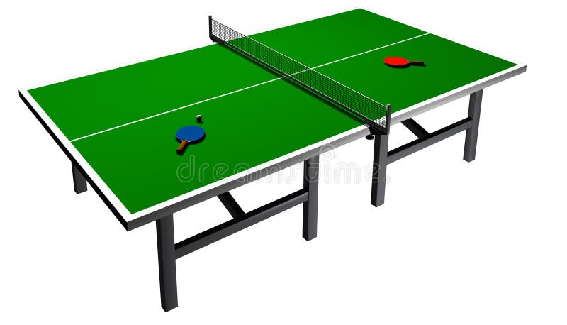 Ping Pong Table stock illustration. Illustration of play - 2280306