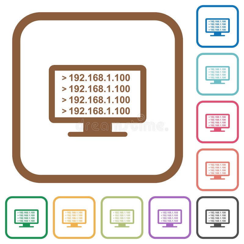 Ping Remote Computer Simple Icons Stock Vector - Illustration of icons ... Ping Remote Computer Simple Icons Stock Vector - Illustration of icons ...