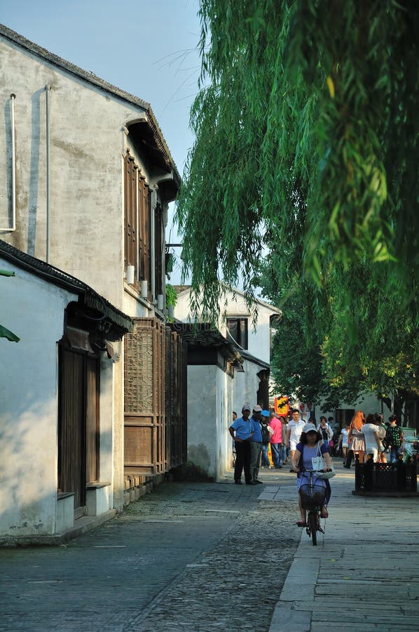 Pingjiang Road editorial stock image. Image of visitor - 44190189