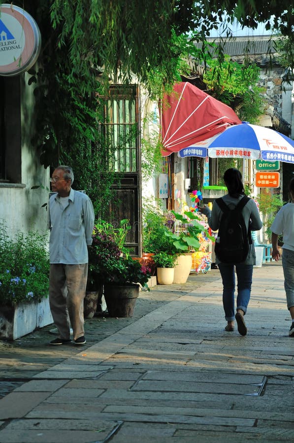 Pingjiang Road editorial stock image. Image of stone - 44190774