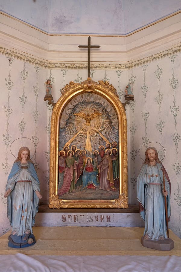 Pingstdagen Nedstigning Av Den Heliga Anden Fotografering för ...