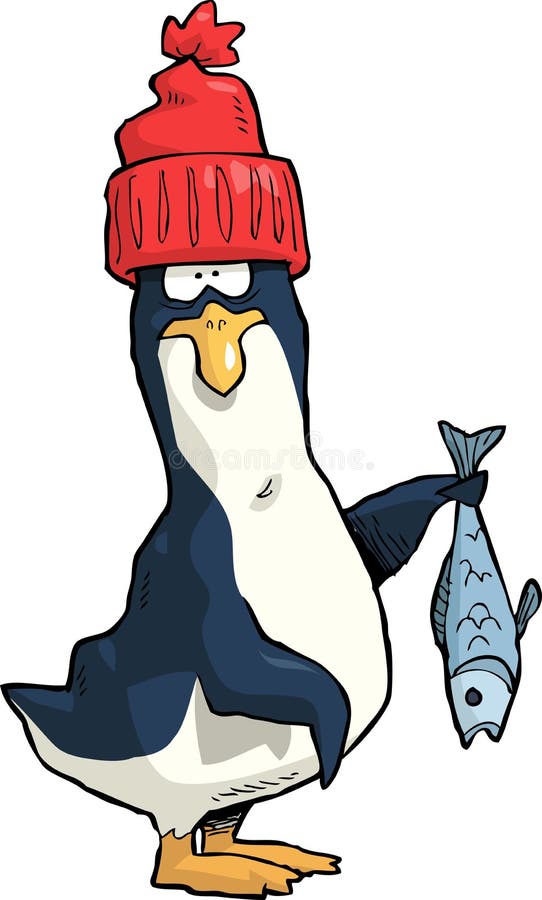 Pinguïn vector illustratie. Illustratie bestaande uit tekening - 55745099