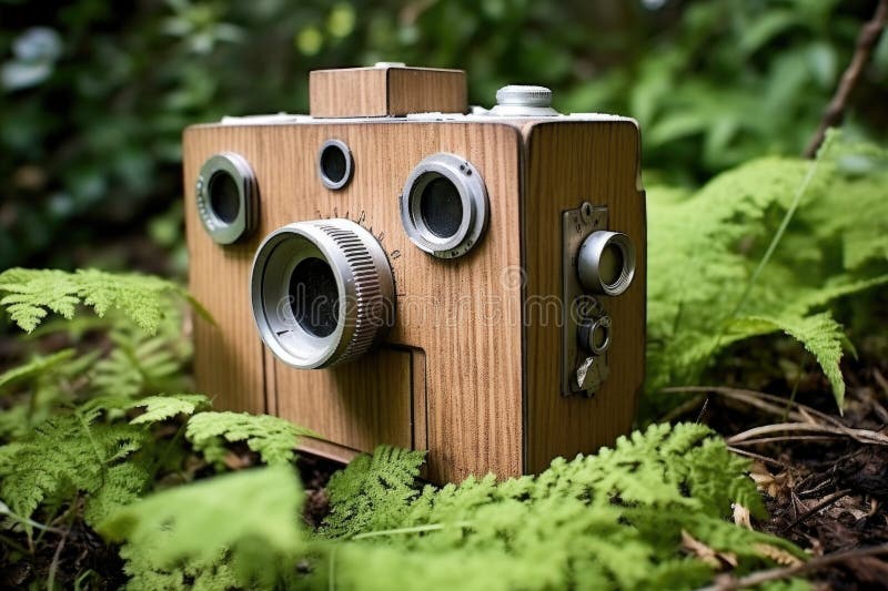 Pinhole Camera Made from Cardboard Box Stock Illustration ...