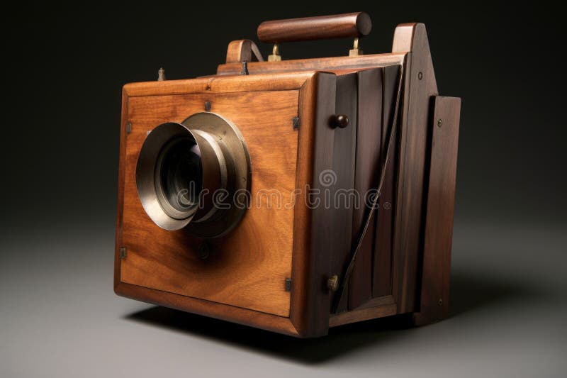 Pinhole Camera with Wooden Frame Stock Photo - Image of camera, vintage ...