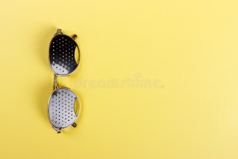 Pinhole Glasses on an Children Eye Chart Stock Image - Image of black ...