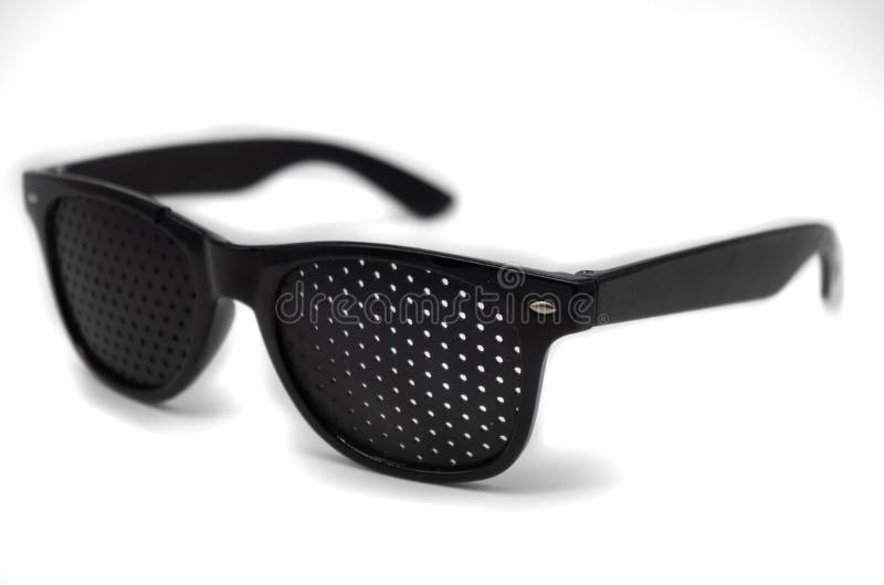 Pinhole Lenses To Improve Eyesight, Concept Lenses Stock Image - Image ...
