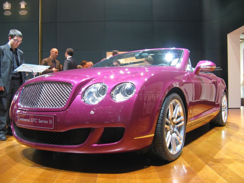 Pink editorial stock photo. Image of glamorous, motorshow - 17509908