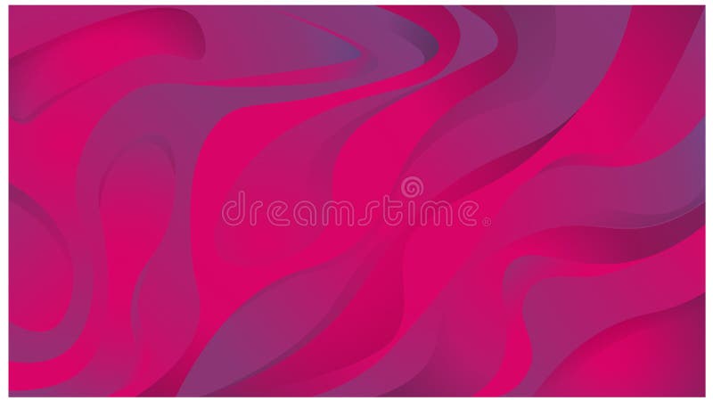 Abstract Color 3d Pink Art Illustration Set. Contrast Colors Stock ...