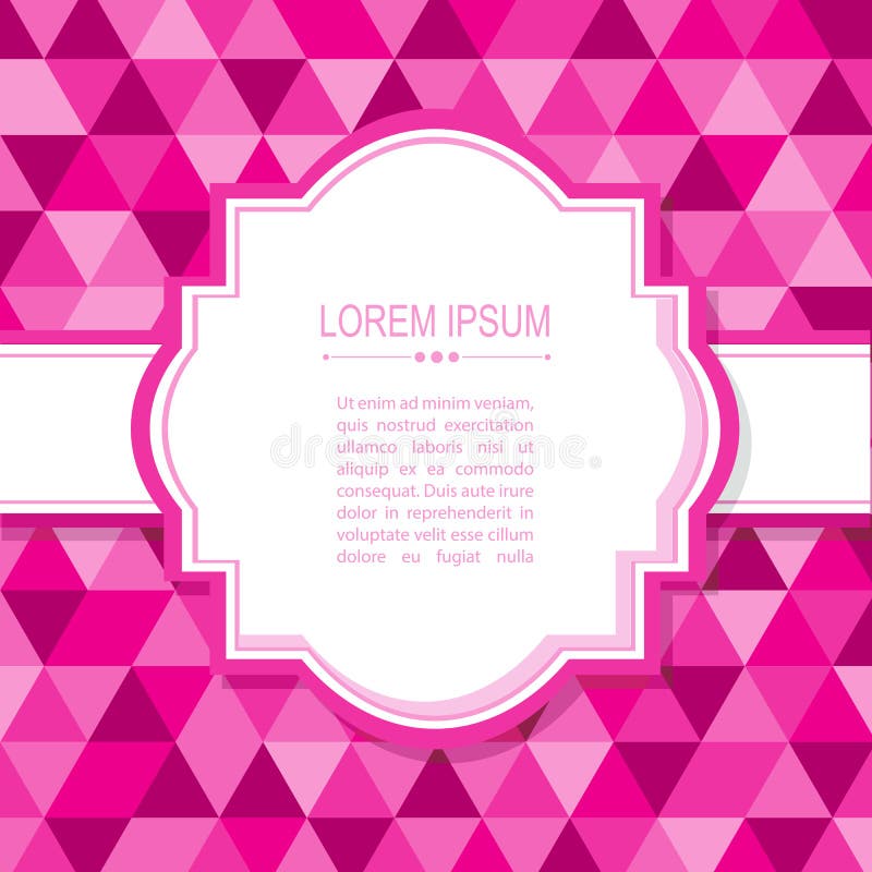 Pink abstract frame stock vector. Illustration of artistic - 3175726