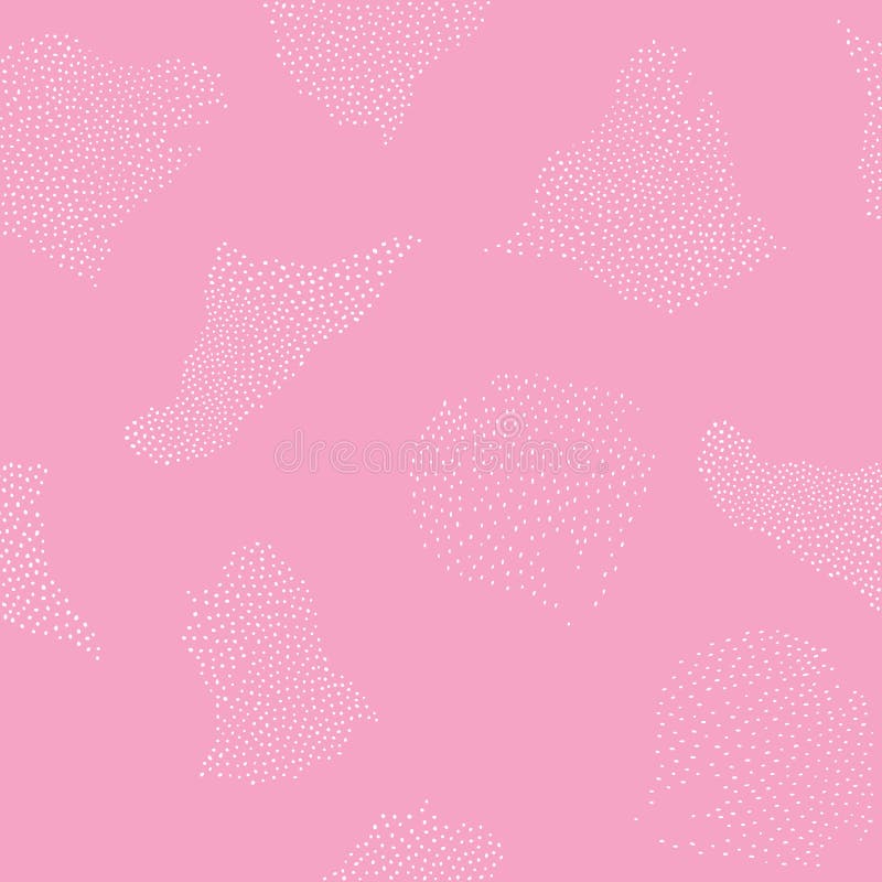 Pink Abstract Doodle Pattern Repeat Background Print Design Stock ...