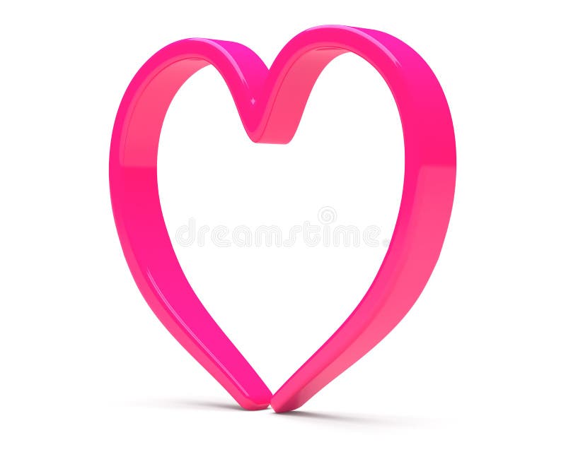 Pink abstract heart stock illustration. Illustration of cute - 24453189