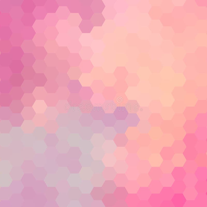 Pink Abstract Hexagons. Layout for Advertising. Modern Presentation ...