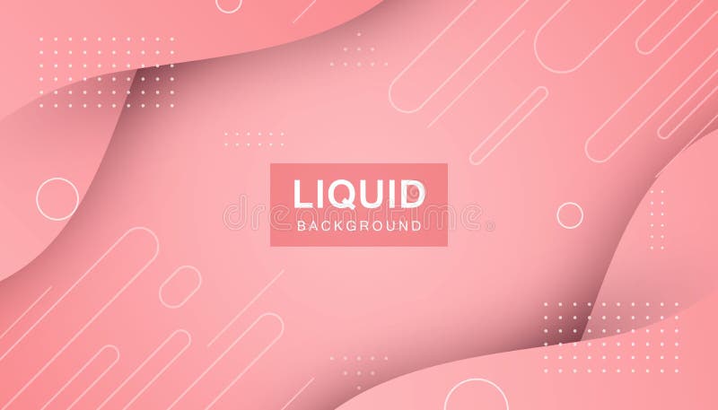 Pink Abstract Liquid Background. Modern Shape Concept Stock Vector ...