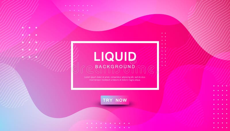 Pink Abstract Liquid Background. Modern Shape Concept Stock Vector ...