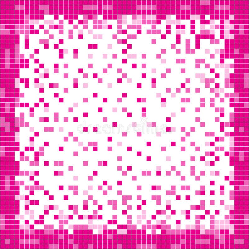 Pink Abstract Pixel Background. Pixel Art Stock Illustration ...