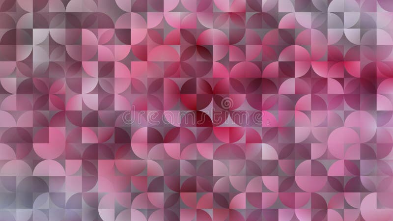 Pink Abstract Quarter Circles Background Vector Art Stock Vector ...