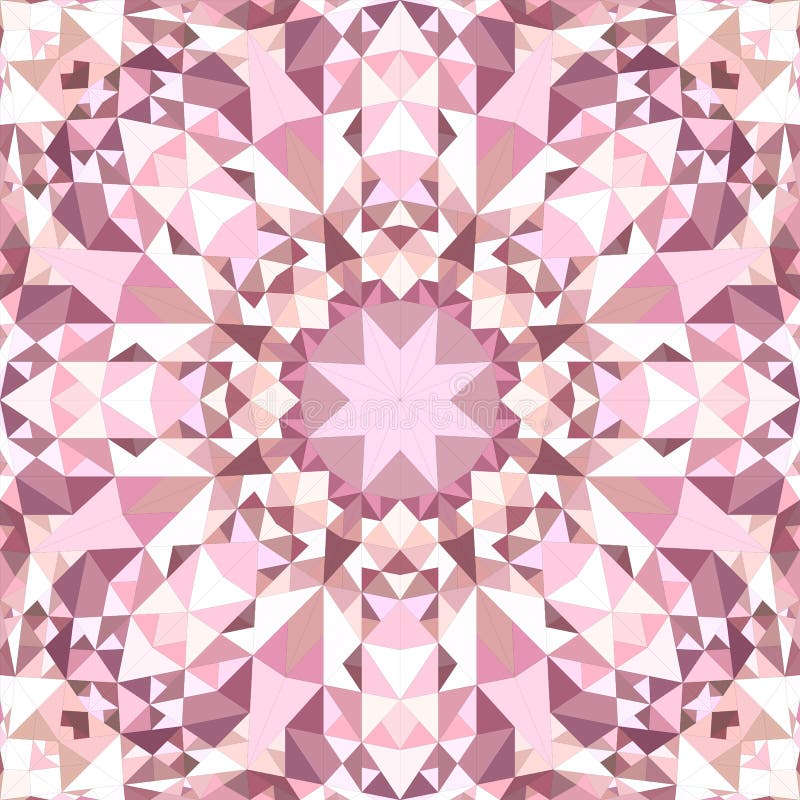 Pink Repeating Kaleidoscope Pattern Background - Abstract Vector ...