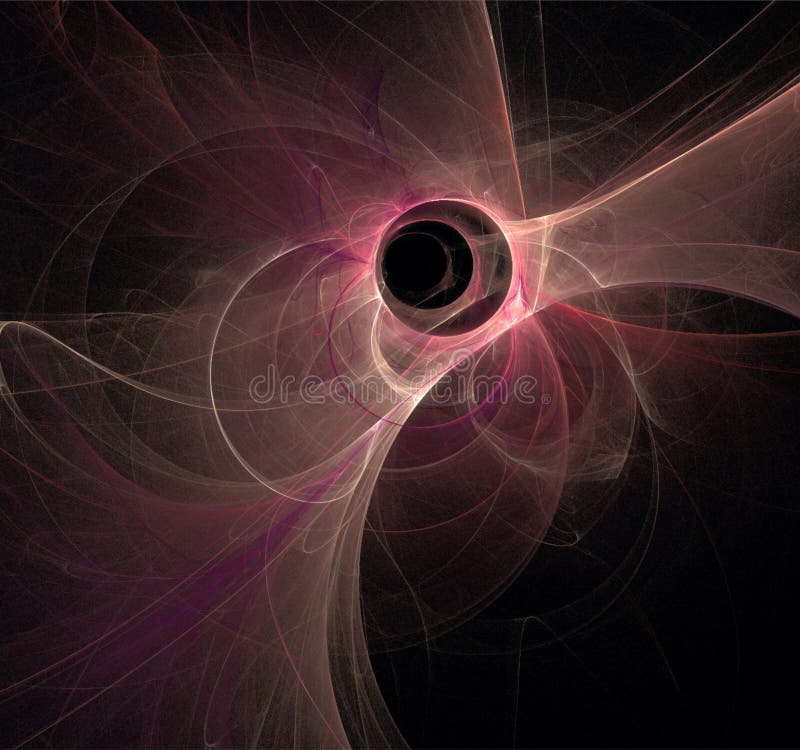 Pink Abstract Spherical Linear Pattern on Black Background, Wallpaper ...
