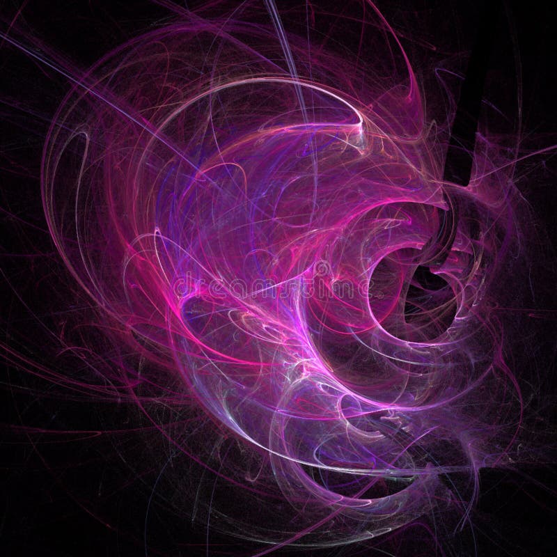 Pink Abstract Spherical Linear Pattern on Black Background, Wallpaper ...