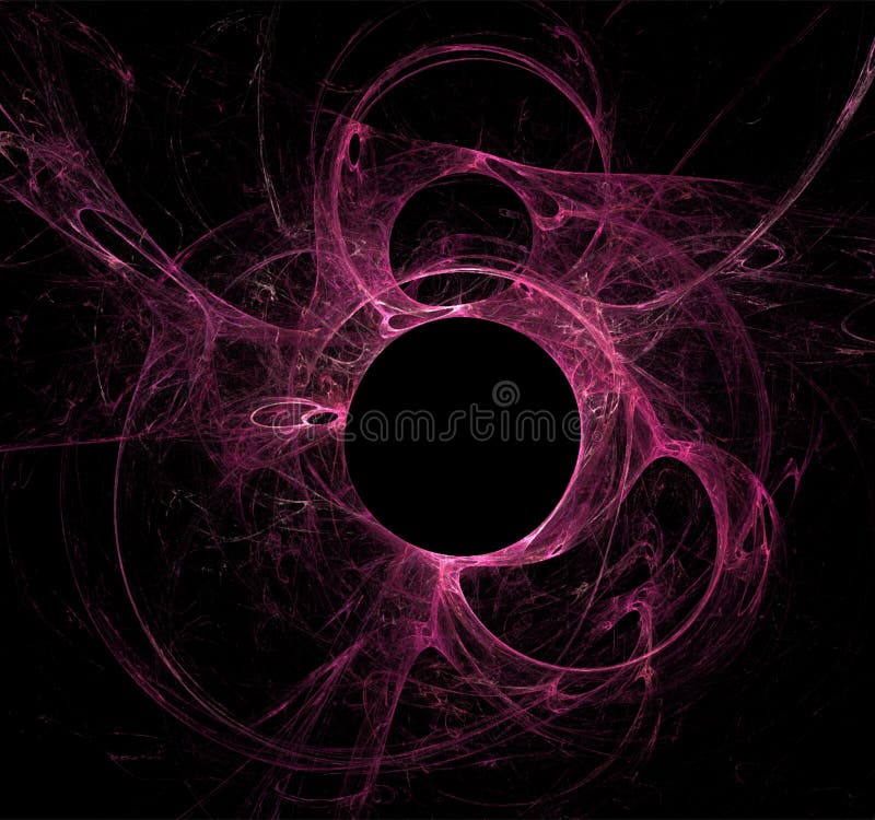 Pink Abstract Spherical Linear Pattern on Black Background, Wallpaper ...
