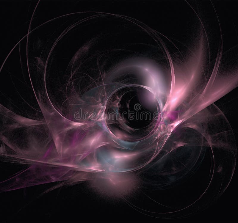 Pink Abstract Spherical Linear Pattern on Black Background, Wallpaper ...