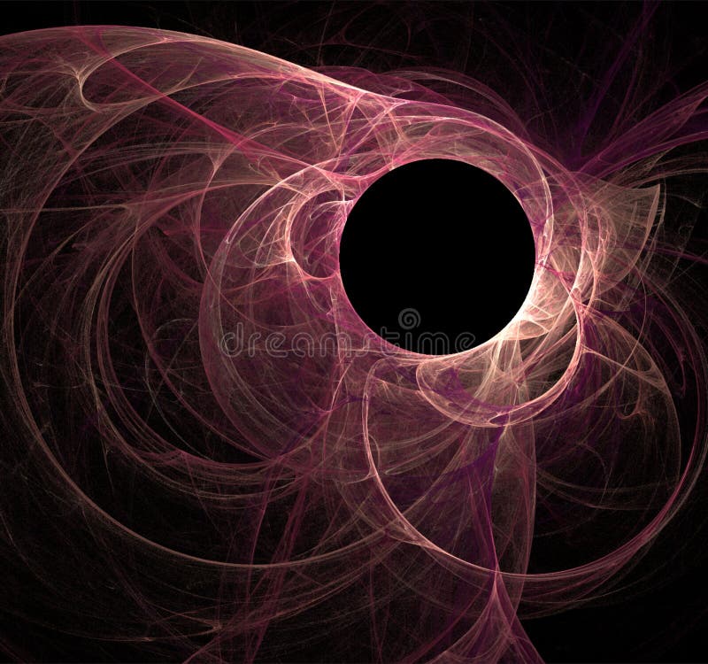 Pink Abstract Spherical Linear Pattern on Black Background, Wallpaper ...