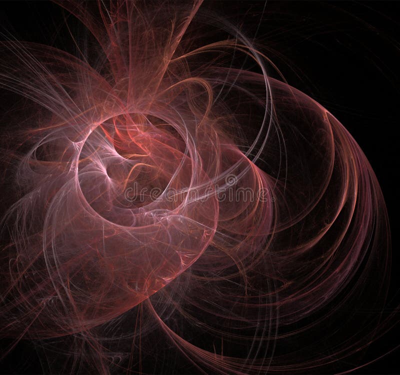 Pink Abstract Spherical Linear Pattern on Black Background, Wallpaper ...