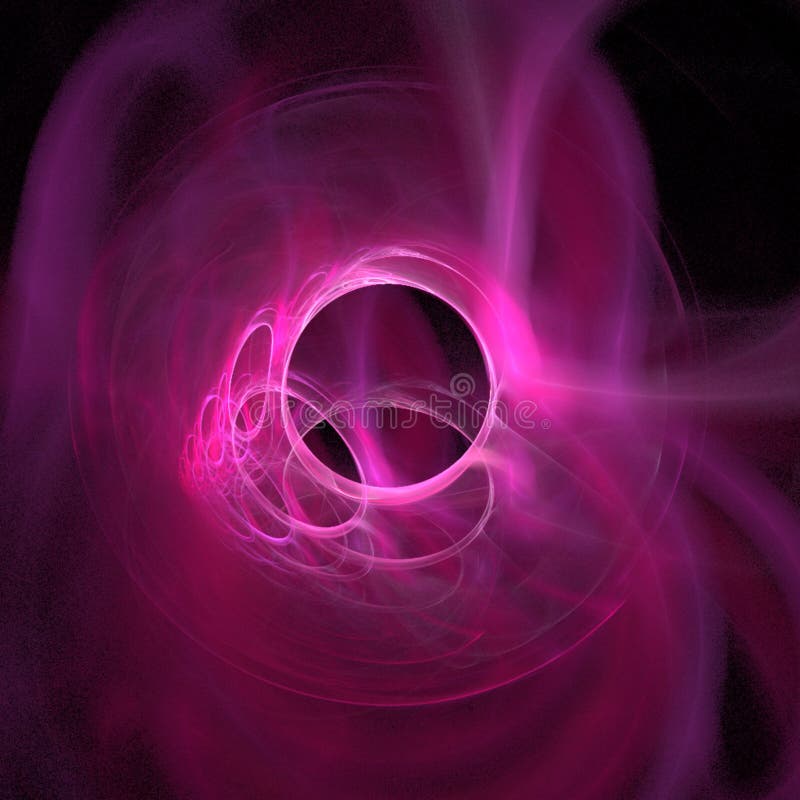 Pink Abstract Spherical Linear Pattern on Black Background, Wallpaper ...