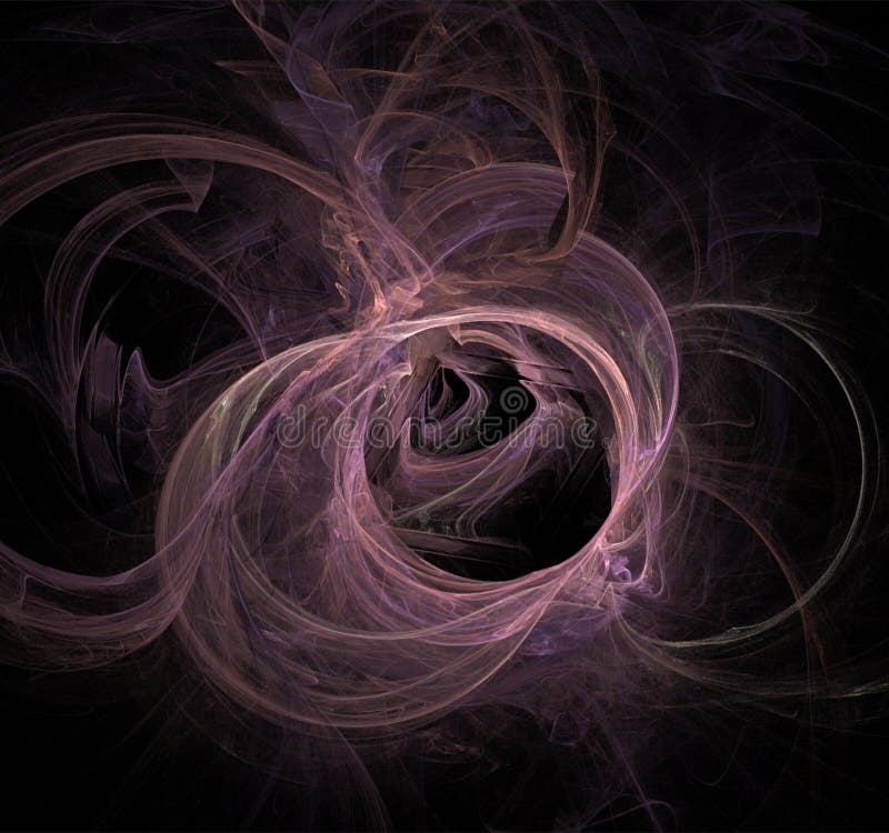 Pink Abstract Spherical Linear Pattern on Black Background, Wallpaper ...