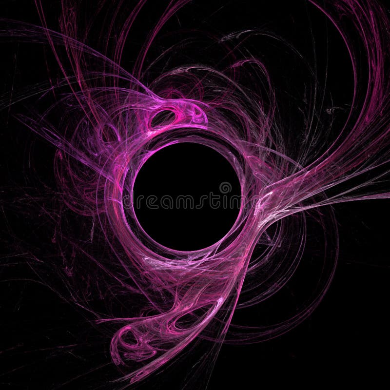 Pink Abstract Spherical Linear Pattern on Black Background, Wallpaper ...