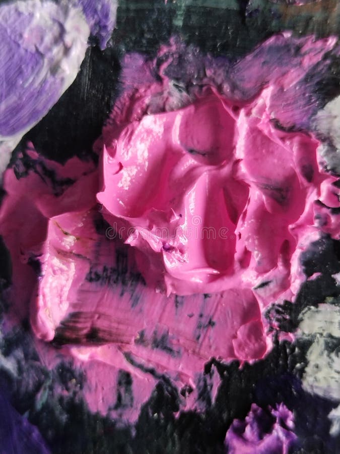 Pink Abstract Texture Painting Details Stock Image - Image of pink ...