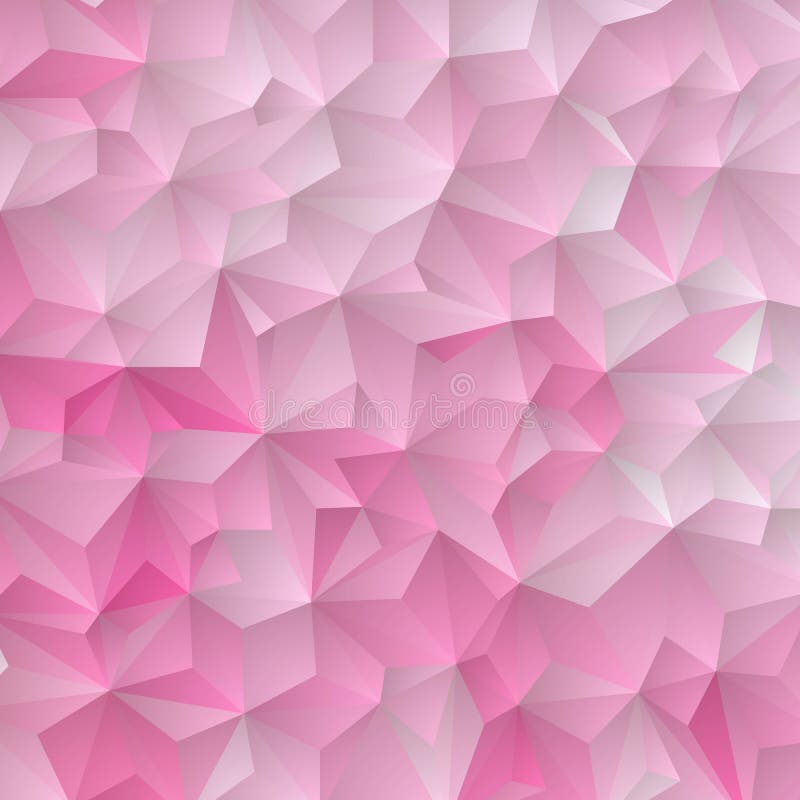 Pink Abstract Triangles. Polygonal Style. Vector Image. Eps 10 Stock ...