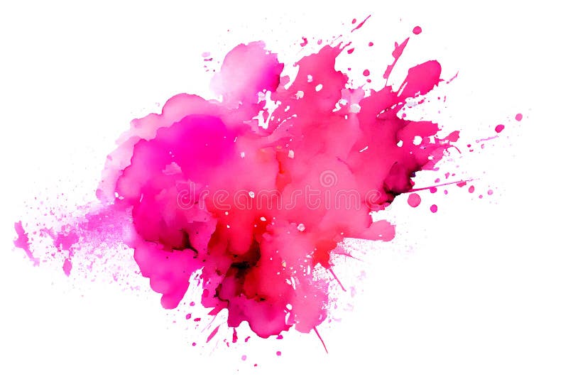A Pink Abstract Watercolor Splashes Background Design Wallpaper Stock ...