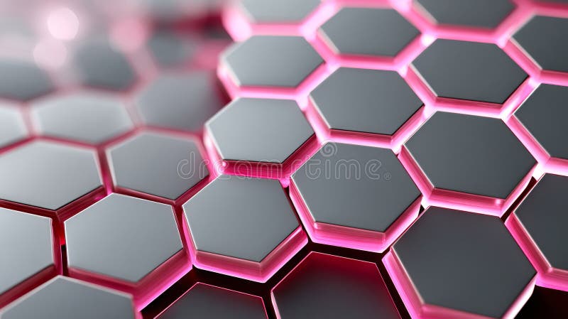 Pink-accented hex pattern stock photo. Image of technology - 391733566