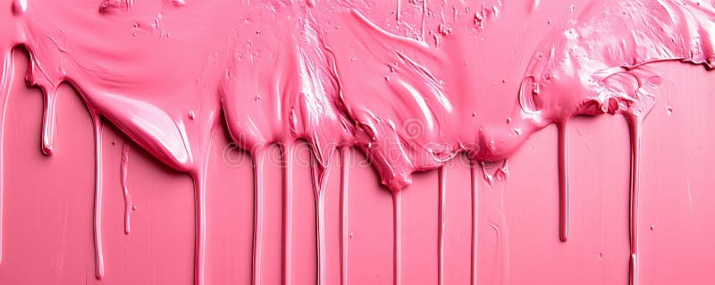 Pink Acrylic Paint Dripping on Canvas, Abstract Art. Creativity and ...