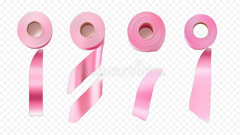 Pink Adhesive Sticky Tapes Set Stock Photo - Illustration of supplies ...