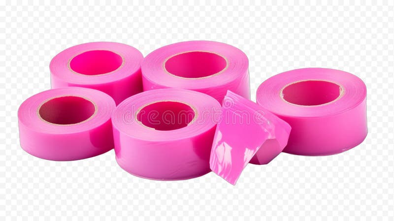 Pink Adhesive Sticky Tapes Set Stock Image - Illustration of duct ...