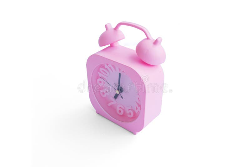 Pink Alarm Clock Isolated Transparent Background Stock Photos - Free ...