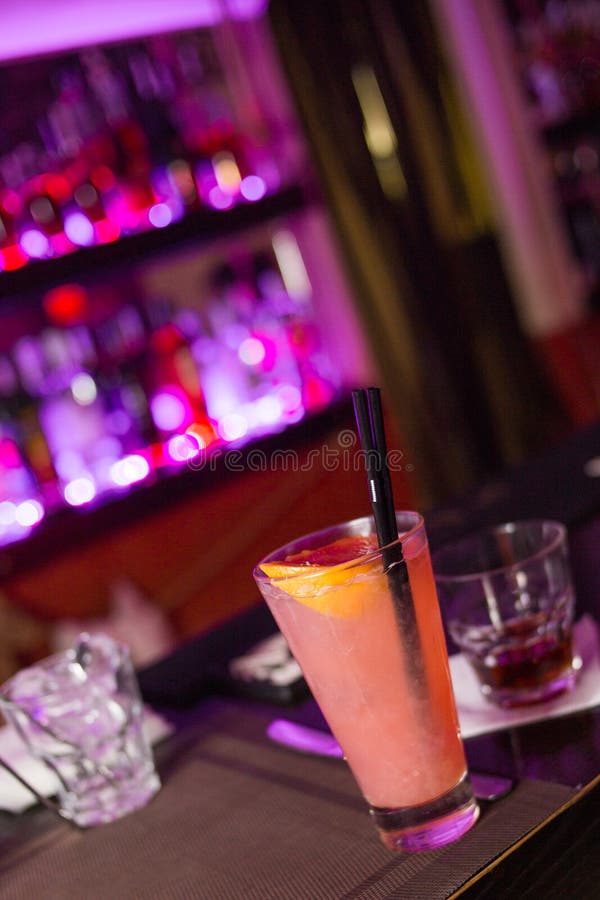 Pink alcoholic cocktail stock photo. Image of white, drinks - 70119112