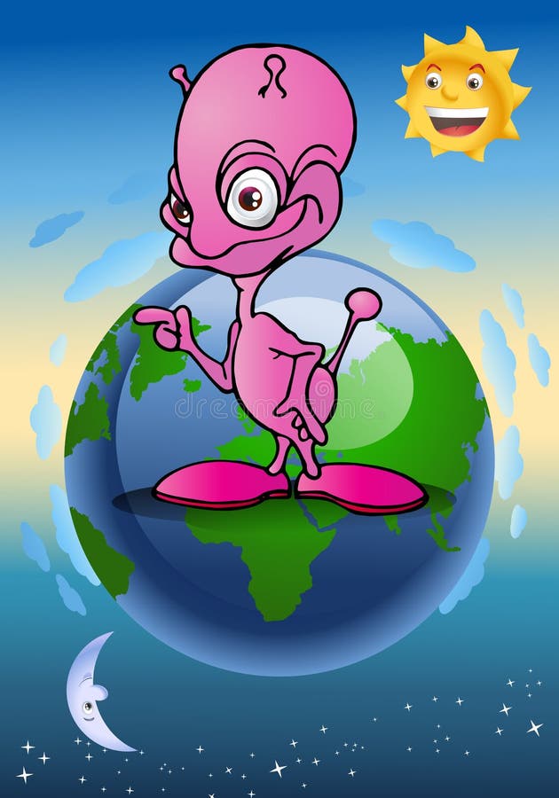 Cartoon Astronaut in a Space Suit Stock Vector - Illustration of ...