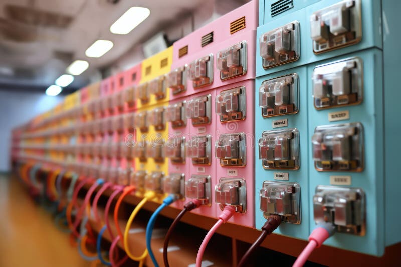 Pink Analog Control Panel in the Command Center, Devices for Industrial ...