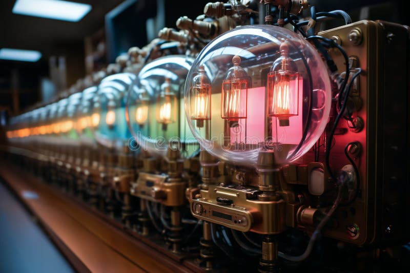 Pink Analog Control Panel in the Command Center, Devices for Industrial ...