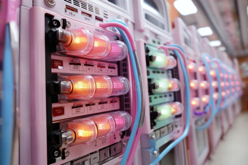 Pink Analog Control Panel in the Command Center, Devices for Industrial ...