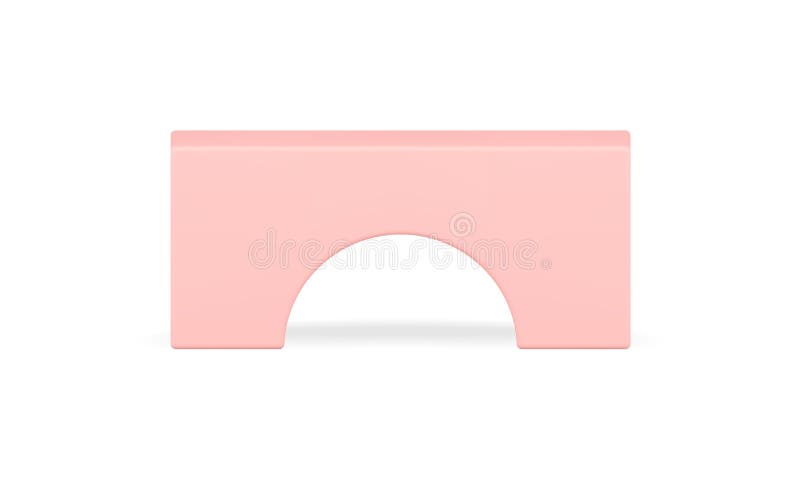 Pink Arch Foundation Form Rectangular Geometric Product Presentation ...