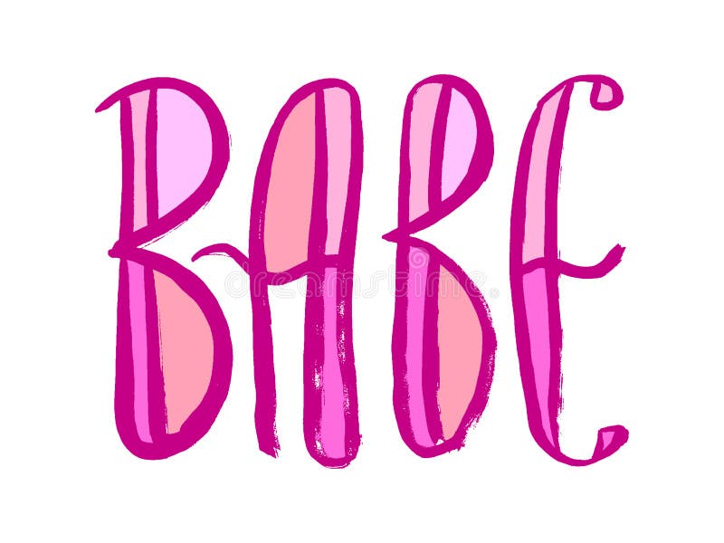 You Got This Babe Lettering. Hand Drawn Calligraphy Brush Pen Te Stock ...