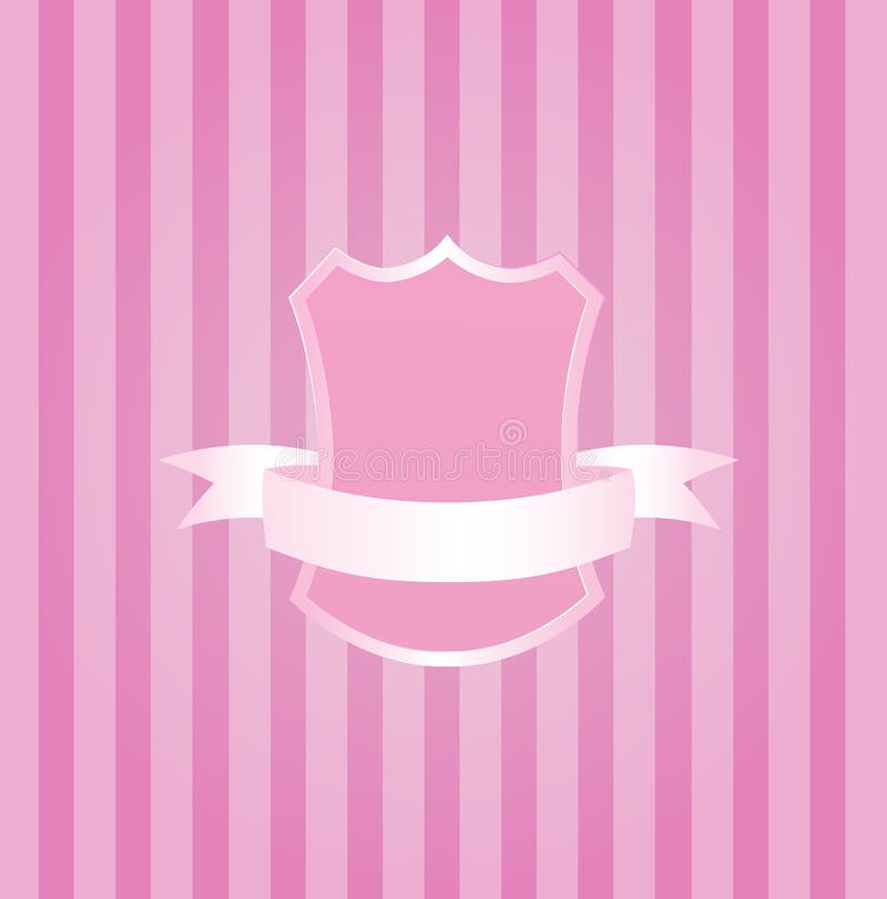 Pink Baby Badge stock illustration. Illustration of copy - 25496466