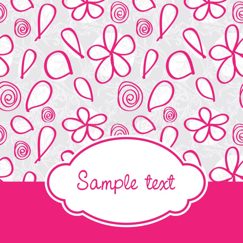 Pink Baby Cover with Seamless Pattern Stock Vector - Illustration of ...