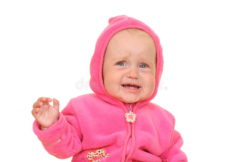 Pink baby girl stock image. Image of baby, eyes, beautiful - 2720777