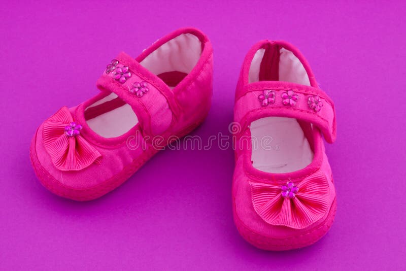 Pink baby shoes stock photo. Image of wear, kids, girl - 19941944