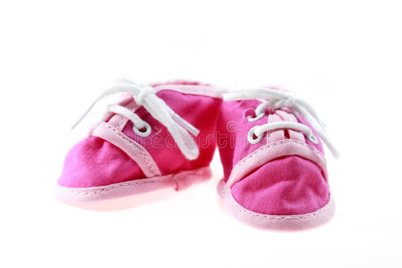 Pink baby shoes isolated stock photo. Image of shoes, isolated - 2122468